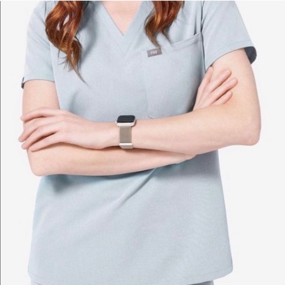 Figs | Tops | Nwt Wear Figs Dusty Blue Set Zamora Joggers Catarina Top ...